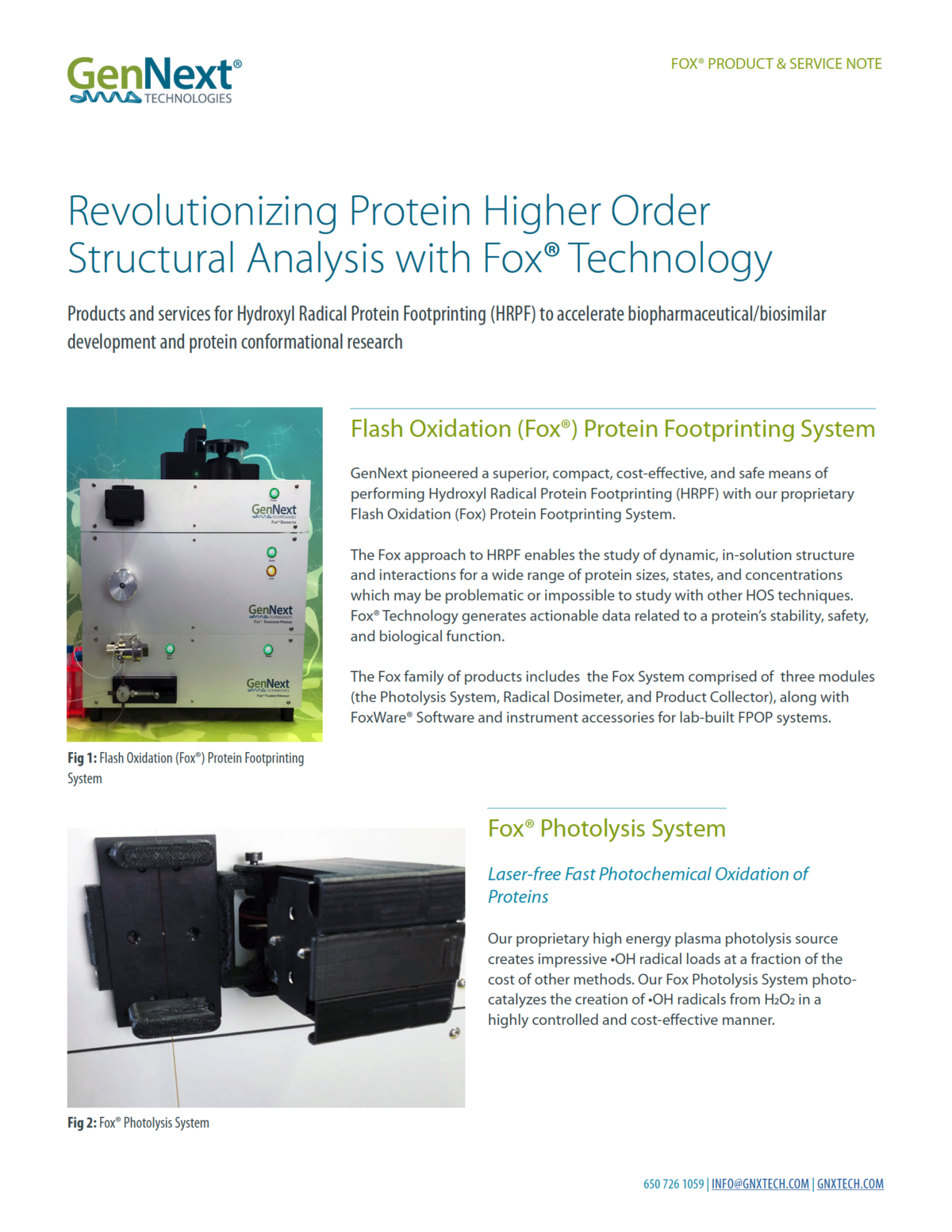 Fox® Protein Footprinting Literature Library – GenNext Technologies